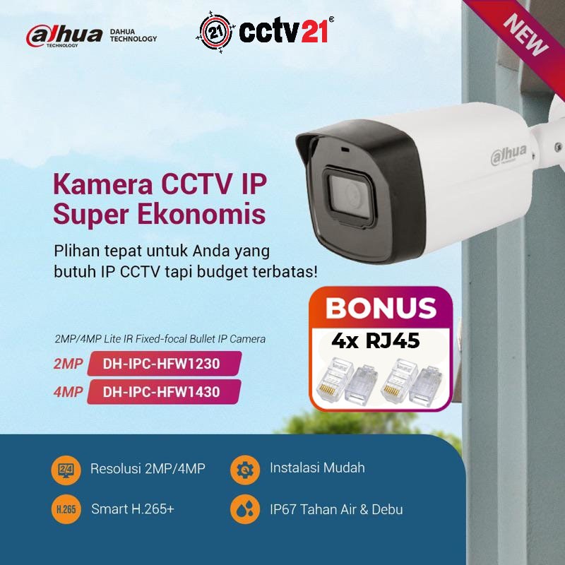 Jual Dahua DH-IPC-HFW1230 IP Camera CCTV Outdoor 2MP Eco Series Garansi Resmi Bonus 4x RJ45 ...