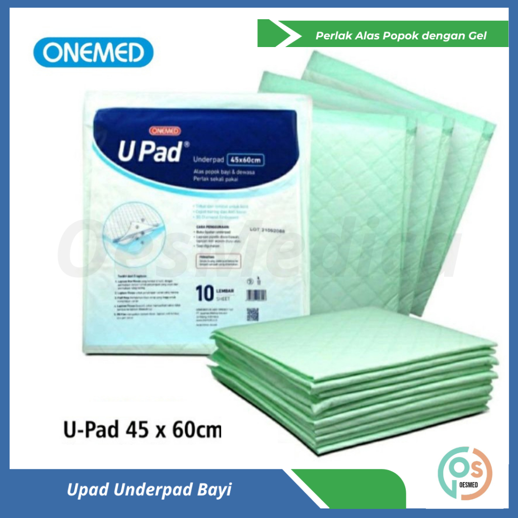 Jual Upad Underpad Bayi 45x60 1 Bag isi 10 Perlak Alas Popok dengan Gel ...