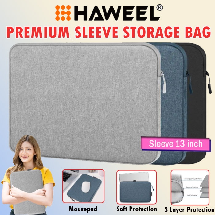 Jual Xiaomi Redmi Pad Pro / Poco Pad 12.1 Haweel Sleeve Case Zipper ...