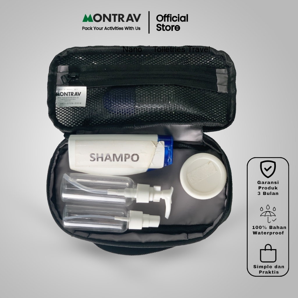 Jual Tas Peralatan Mandi Travel Tempat sabun olahraga Montrav Nano ...