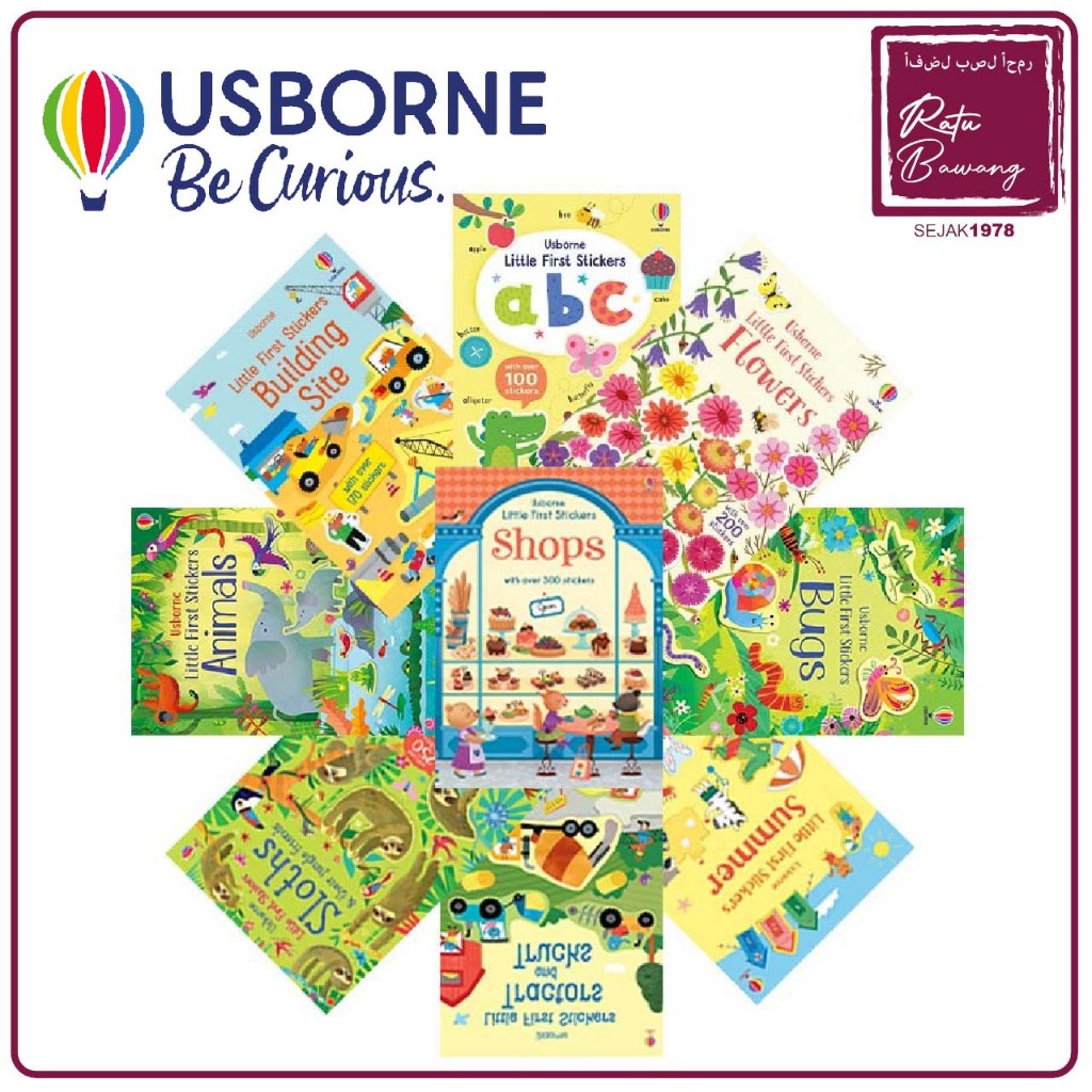 Jual Usborne little first stickers Sticker book Activity book buku ...