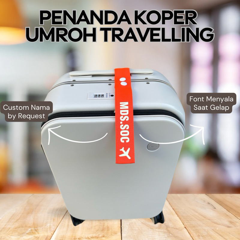 Jual Penanda Koper Umroh Travelling Custom Nama Icon Pesawat | Shopee ...