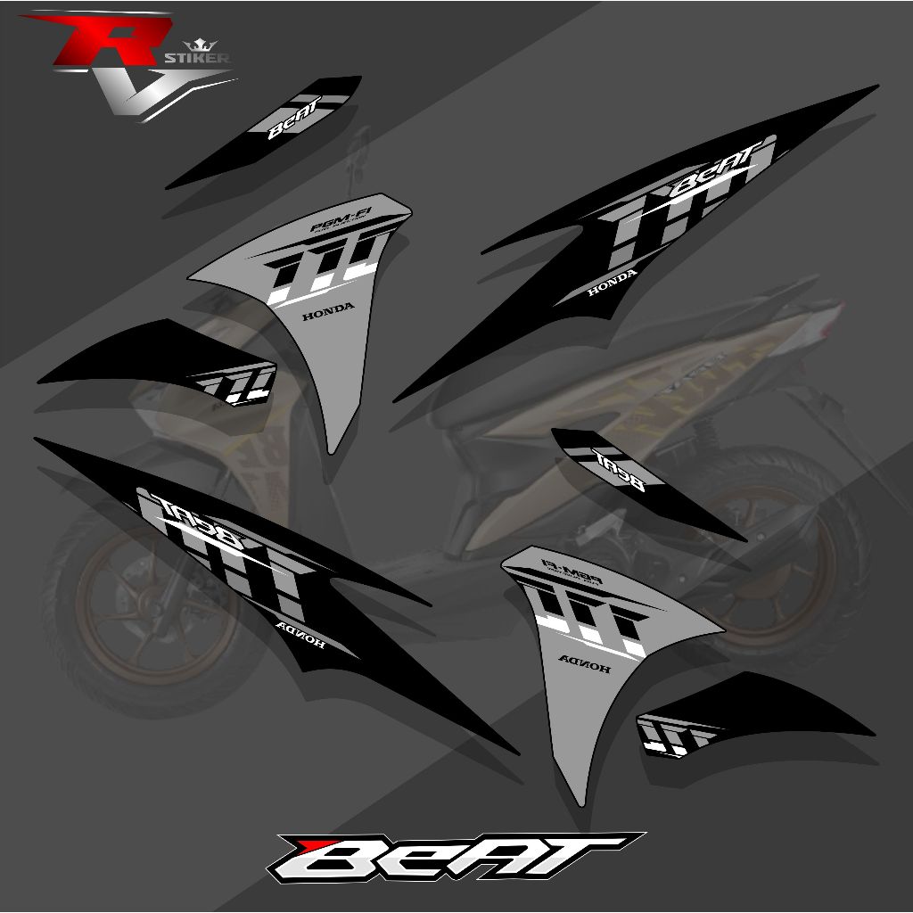 Jual STIKER STRIPING BEAT STREET 2024/STRIPING MOTOR BEAT 2024 TERBARU ...