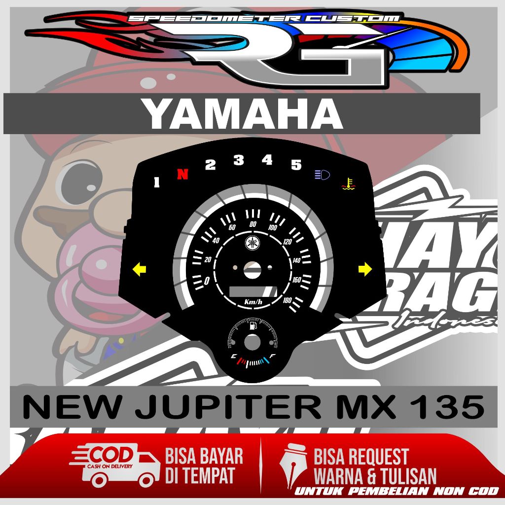 Jual PAPAN SPEEDOMETER CUSTOM YAMAHA NJMX | Shopee Indonesia