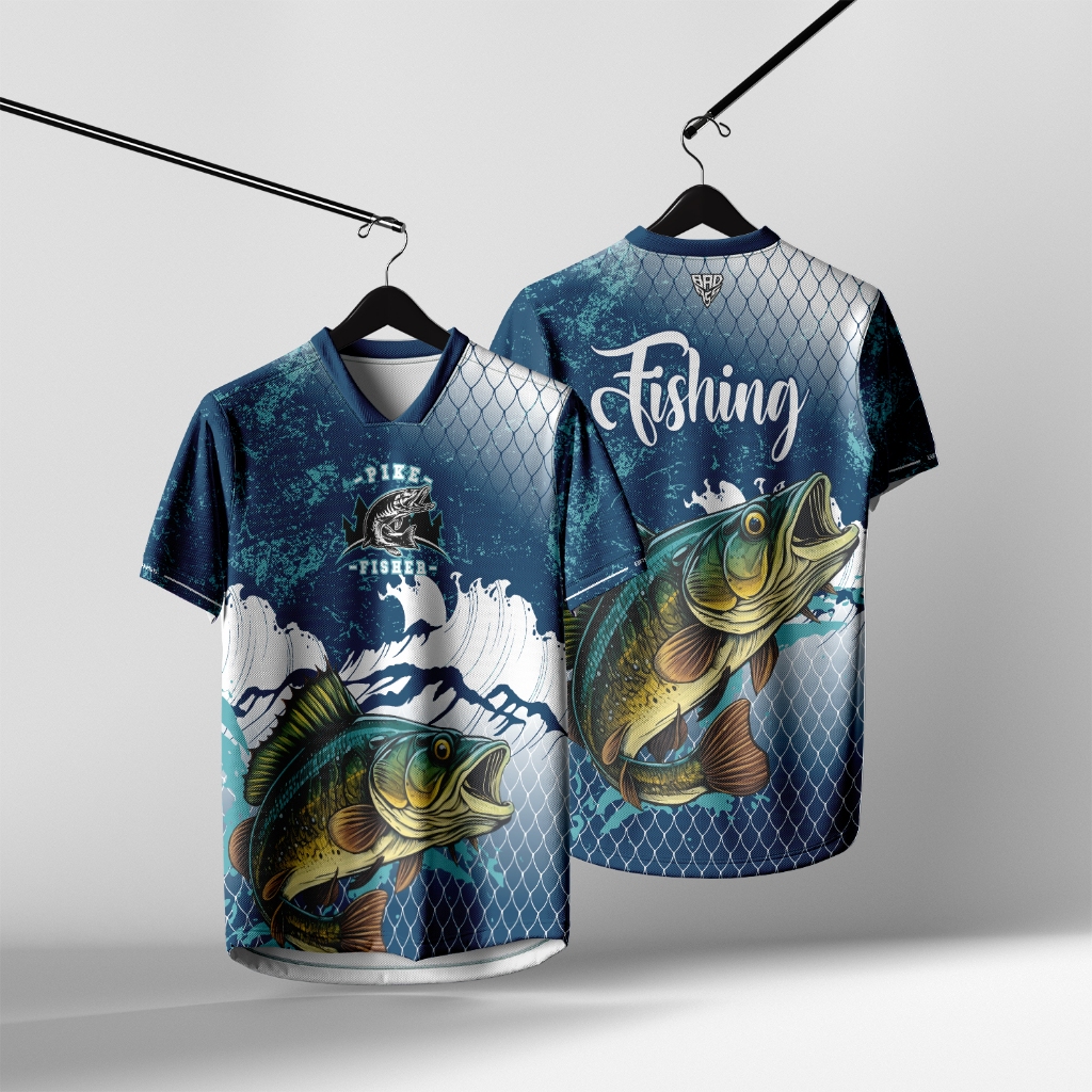 Jual Jersey Mancing "Pike Fisher" Brand Badass | Shopee Indonesia