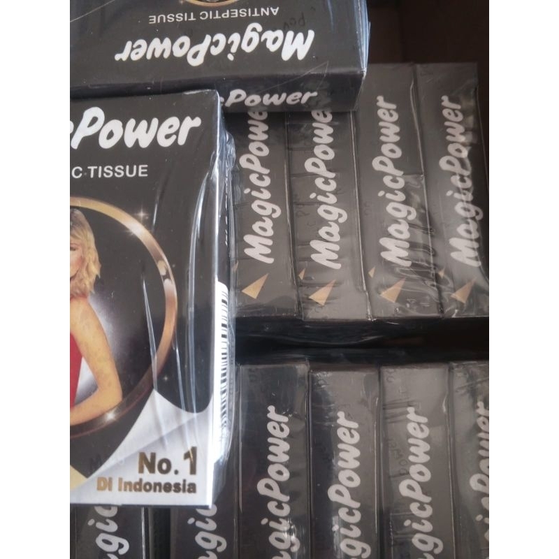 Jual original tisu magic power hitam Antiseptik isi 6 sachet resmi ...