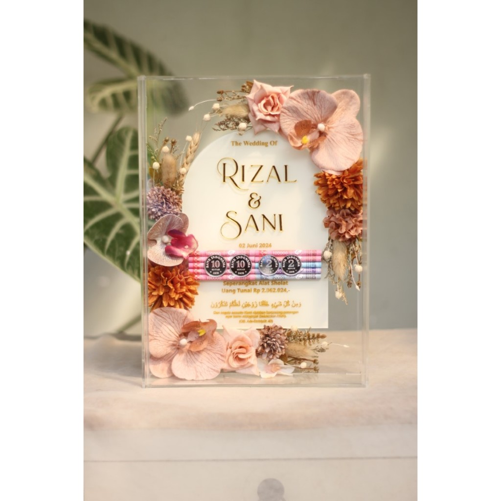 Jual Pigura mahar/frame mahar/simbolis mahar akrilik type INARA bahan ...