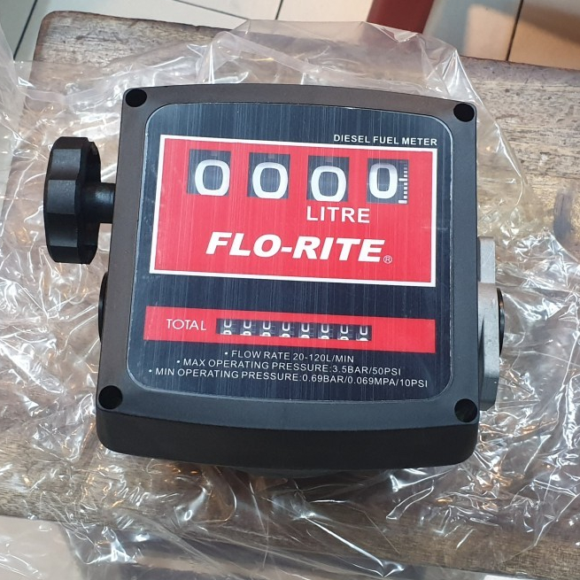 Jual Meteran Solar 3/4 inch, 1 inch, 4 Digit Flow meter oil / Minyak ...