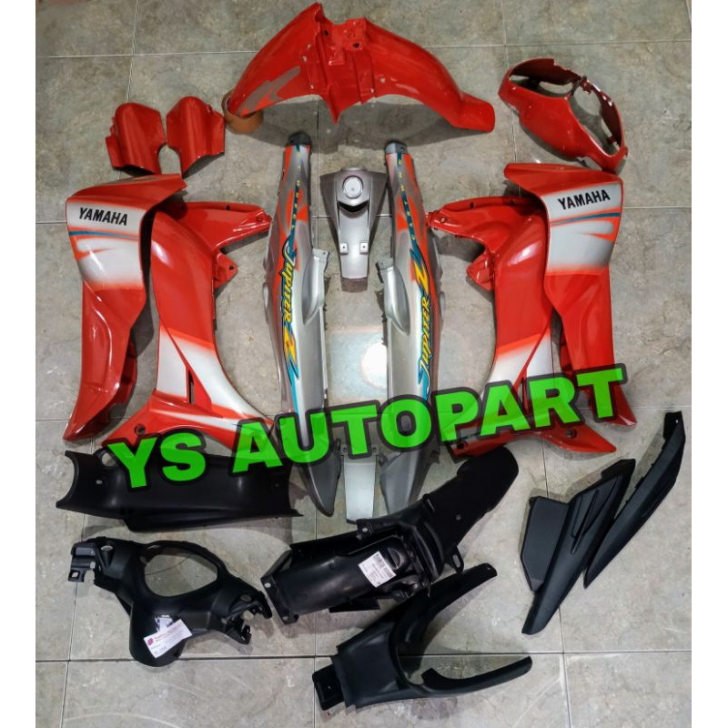 Jual COVER BODY JUPITER Z CW/LAMA FULLSET HALUS KASAR REFLEKTOR ORANGE ...