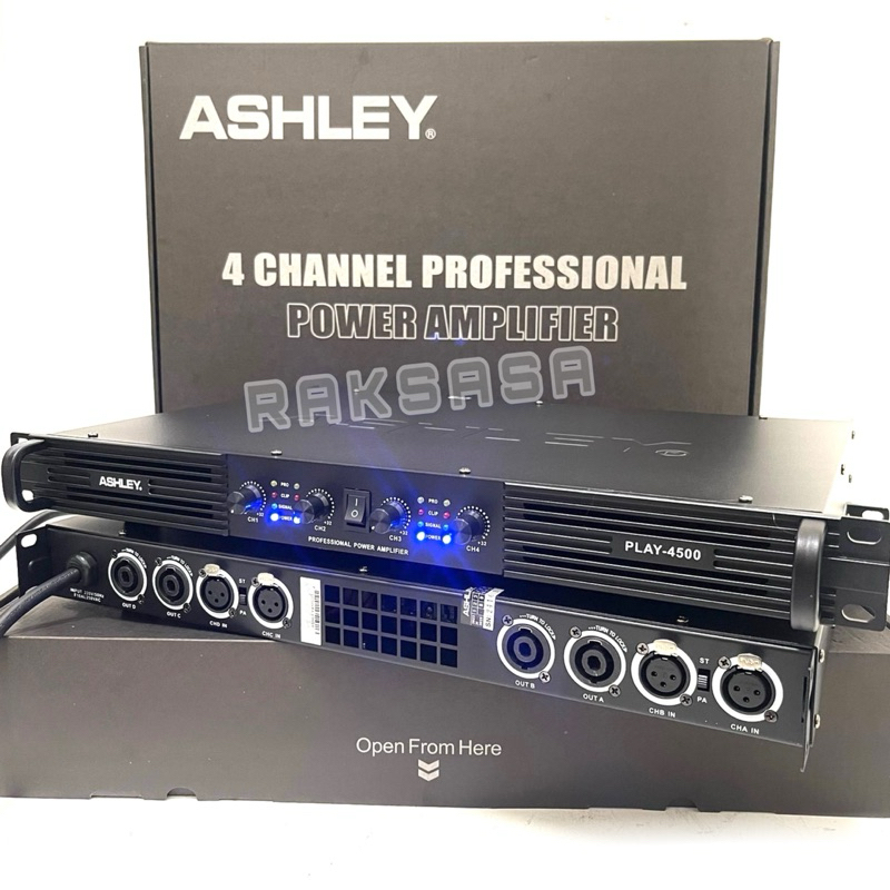 Jual POWER AMPLIFIER ASHLEY PLAY4500 PLAY 4500 4CH CLASS D ORIGINAL | Shopee Indonesia
