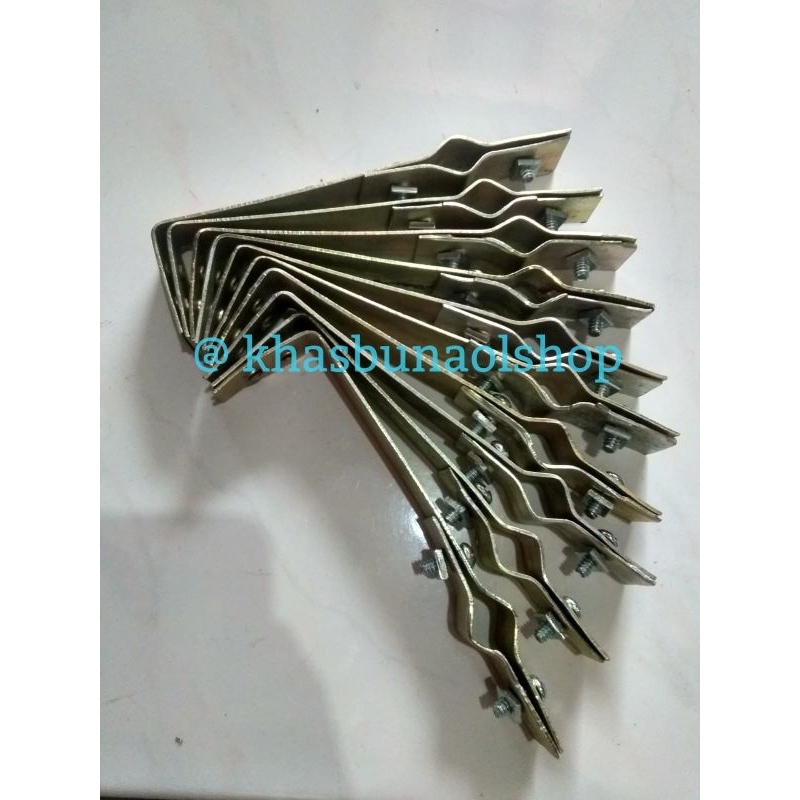 Jual klem L bc isolator kabel penangkal petir Klem kabel grounding Klem ...