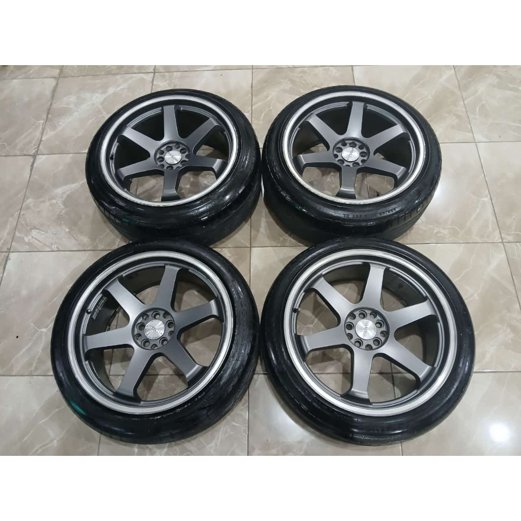 Jual Pelek bekas model te37 ring 19 lubang 5x114 ban bonus aja murah ...