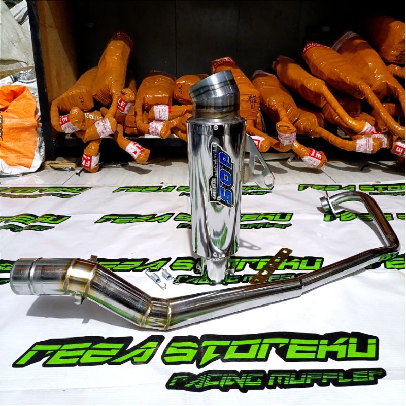 Jual Knalpot racing satria fu DOS jupiter mx supra gtr sonic Bass empuk ...