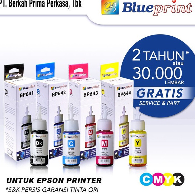 Jual PROMO AWAL TAHUN Tinta Epson Original BLUEPRINT 664 For Printer ...