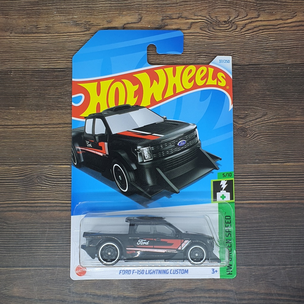 Jual Hot Wheels Ford F 150 Lightning Custom HW Green Speed Hitam Black ...