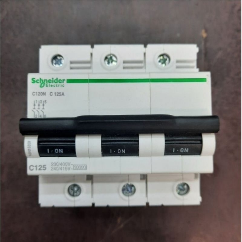Jual mcb schneider c120n 80a 100a 125a 3pol | Shopee Indonesia