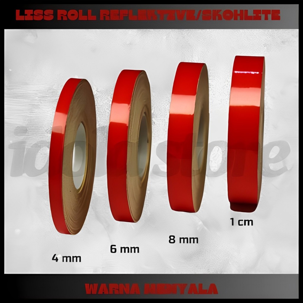 Jual Sticker Stiker Sticker List Velg Roll Gulung Motor Mobil variasi ...