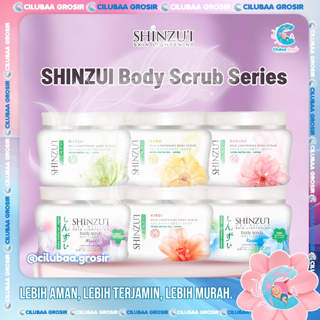 Jual SHINZUI Skin Lightening Body Scrub 110 Gr || Lulur Badan Shinzui ...