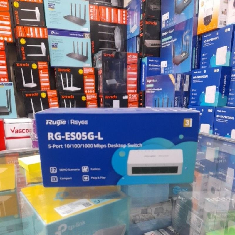 Jual RUIJIE RG-ES05G-L SWITCH 5 Port 10/100/1000Mbps | Shopee Indonesia