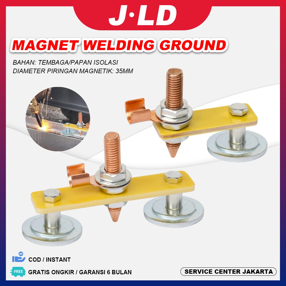 Jual JLD KLEM TANG LAS LISTRIK MAGNET WELDING GROUND SINGLE DUAL HEAD ...