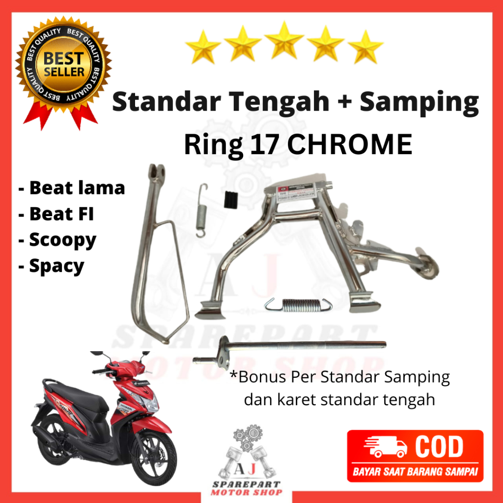 Jual Standar 2 Jagang Tengah Standar Samping Jagang samping Motor Honda ...