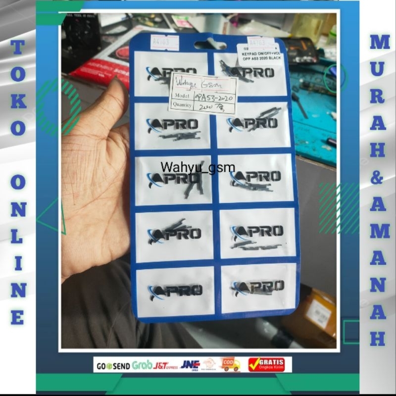 Jual TOMBOL LUAR ON OFF VOL OPPO A53 2020 RUBBER BUTTON POWER KEYPAD ...