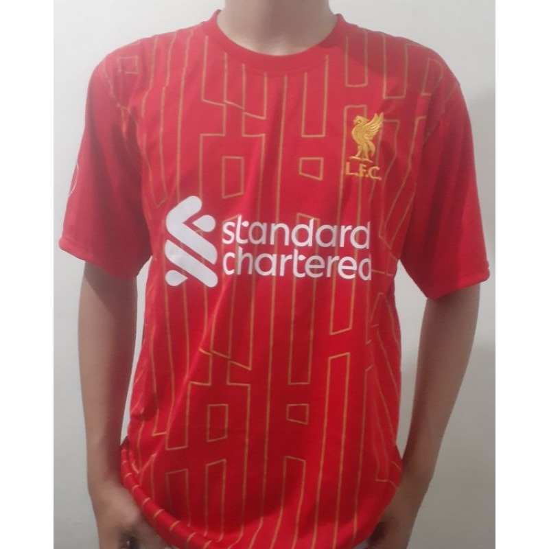 Jual jersey liverpool dewasa merah terbaru all size sablon | Shopee ...