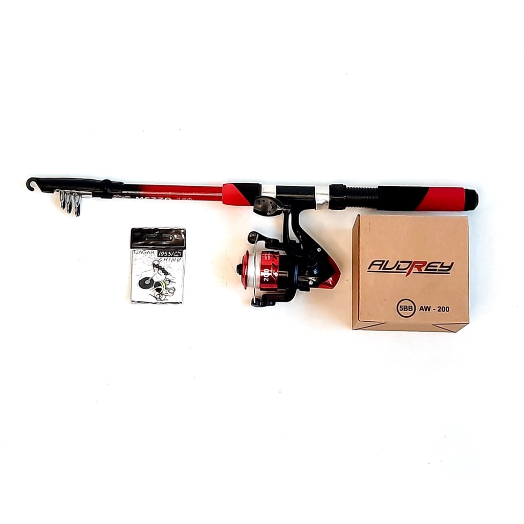 Jual Joran Pancing Set Komplit Plus reel free umpan | Shopee Indonesia