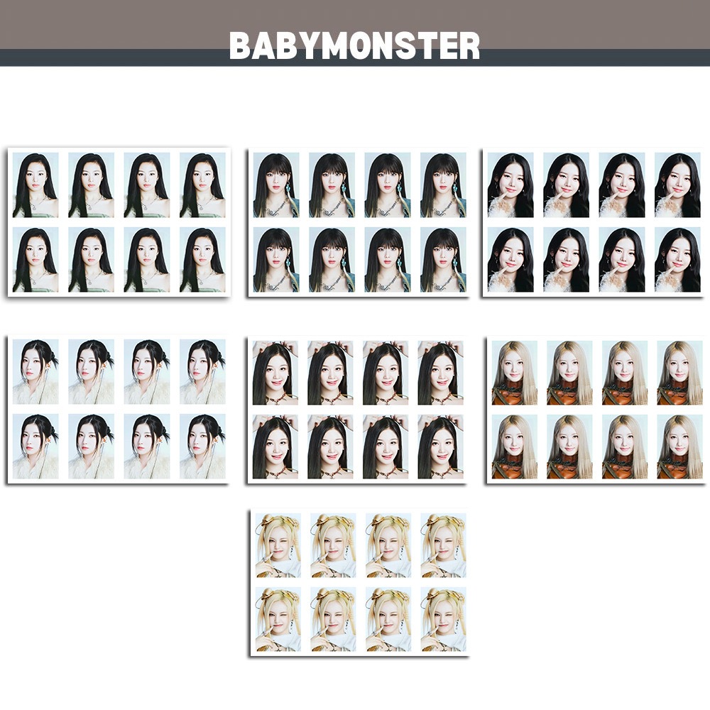 Jual [kstuffind] (3) BABY MONSTER ID PHOTO PICTURE MEMBER BABYMONSTER ...