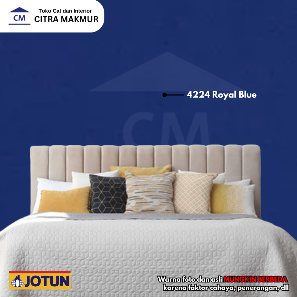Jual JOTUN 4224 ROYAL BLUE (WARNA Biru Donker Dongker Terang) Kemasan Galon - CAT TEMBOK ...