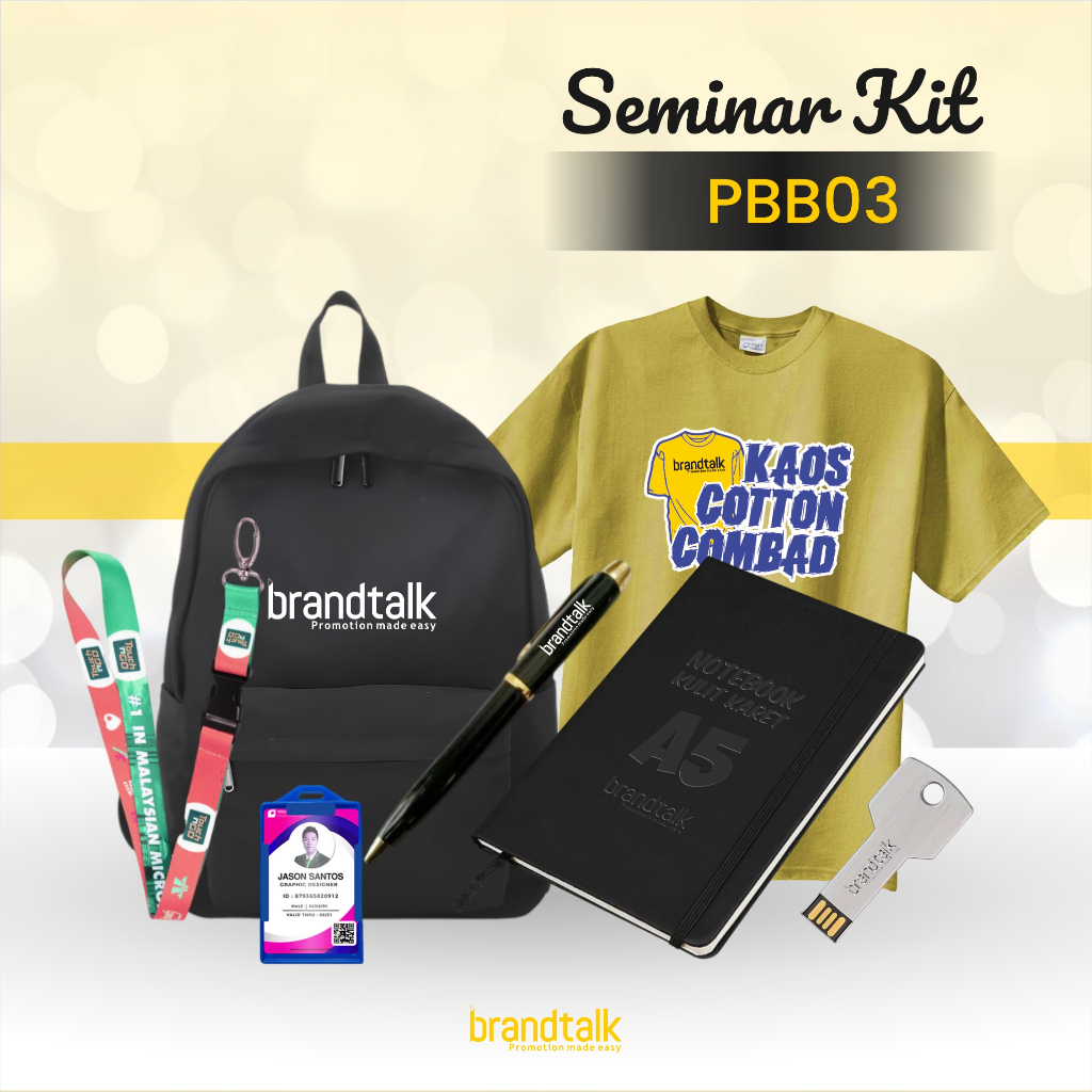Jual Paket Seminar Kit Custom - Kaos, Backpack, Notebook Hardcover A5 ...