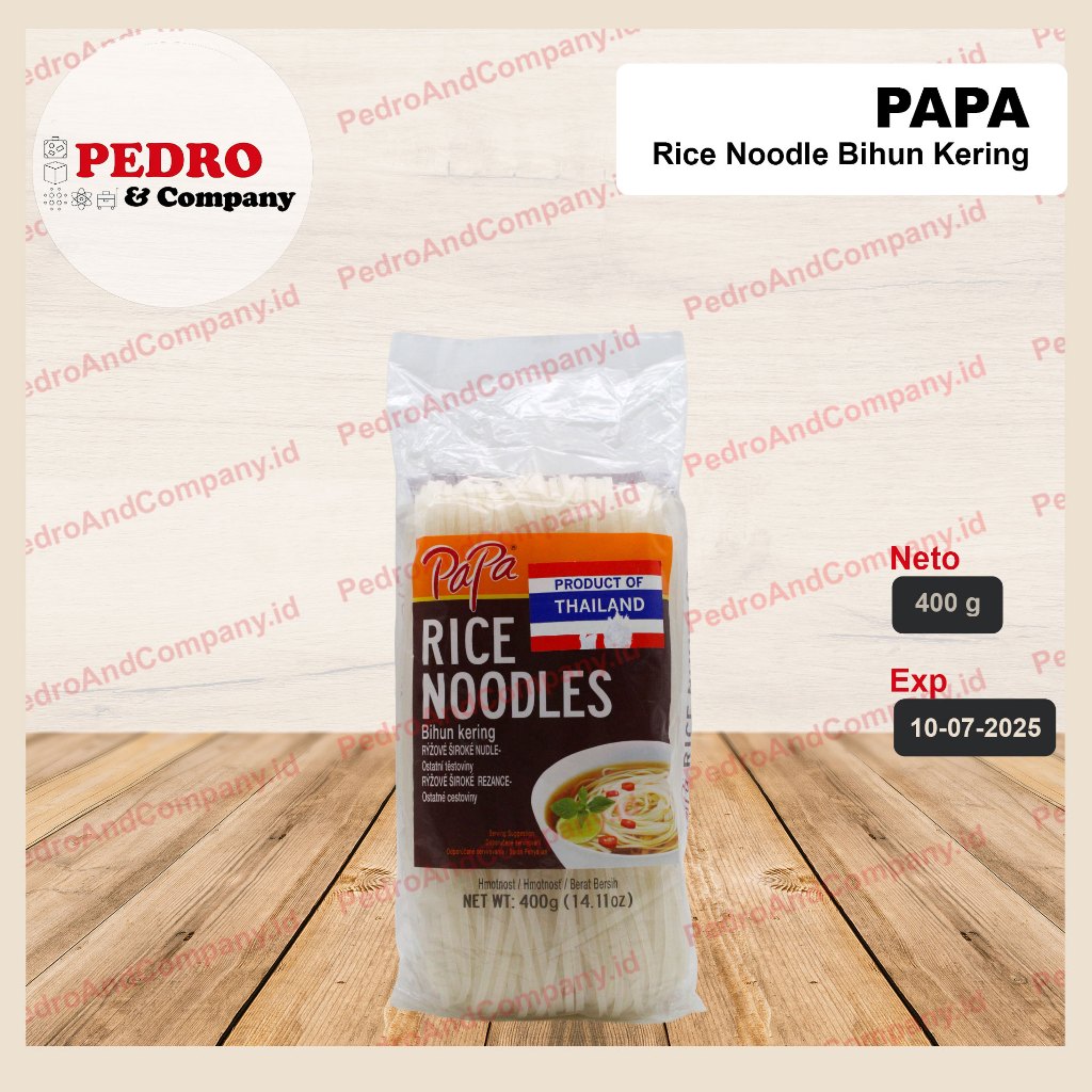 Jual Papa rice noodles bihun kering 400 gram - bihun putih thai ...
