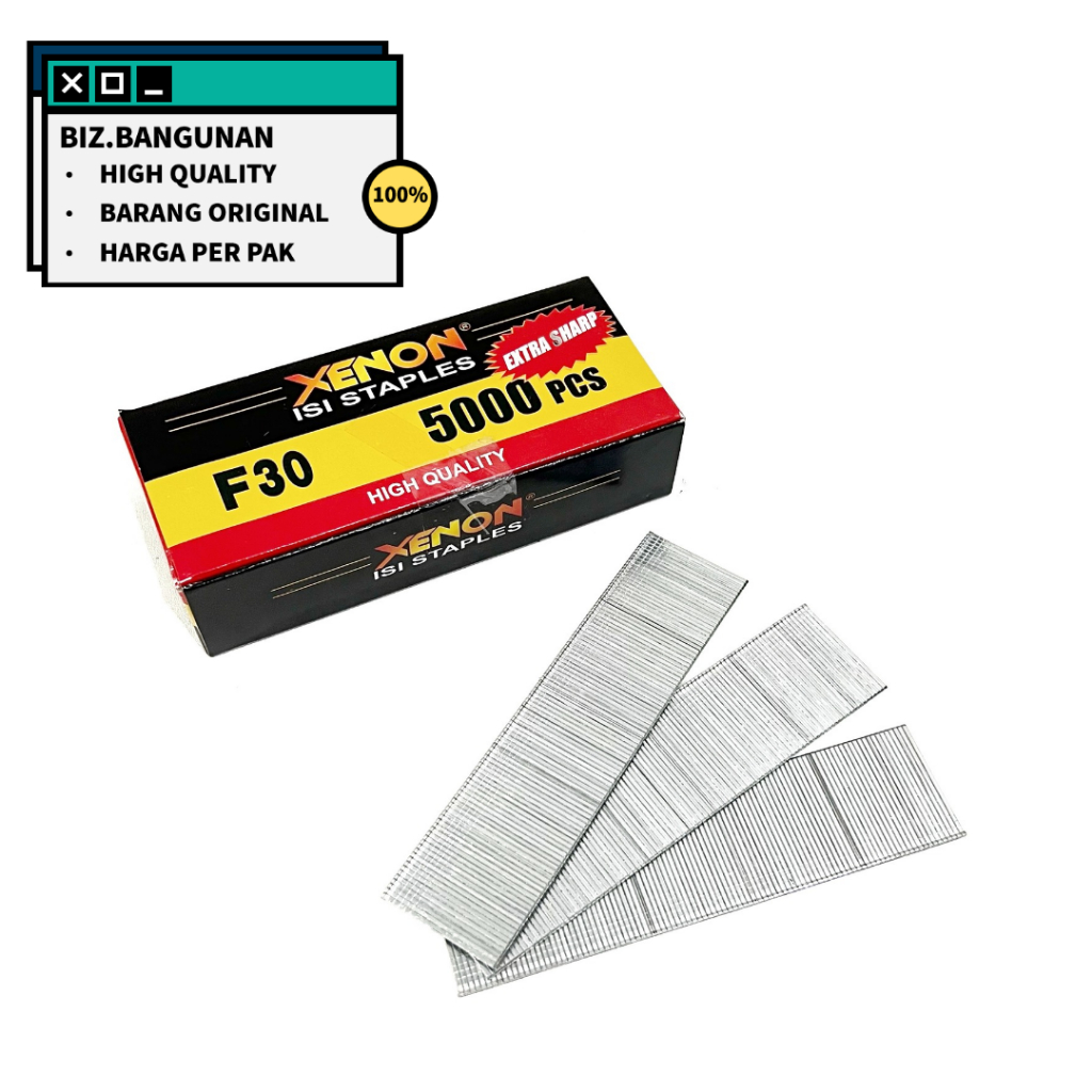 Jual ISI STAPLES PAKU TEMBAK XENON F30 F25 F20 - REFILL STAPLE GUN ...