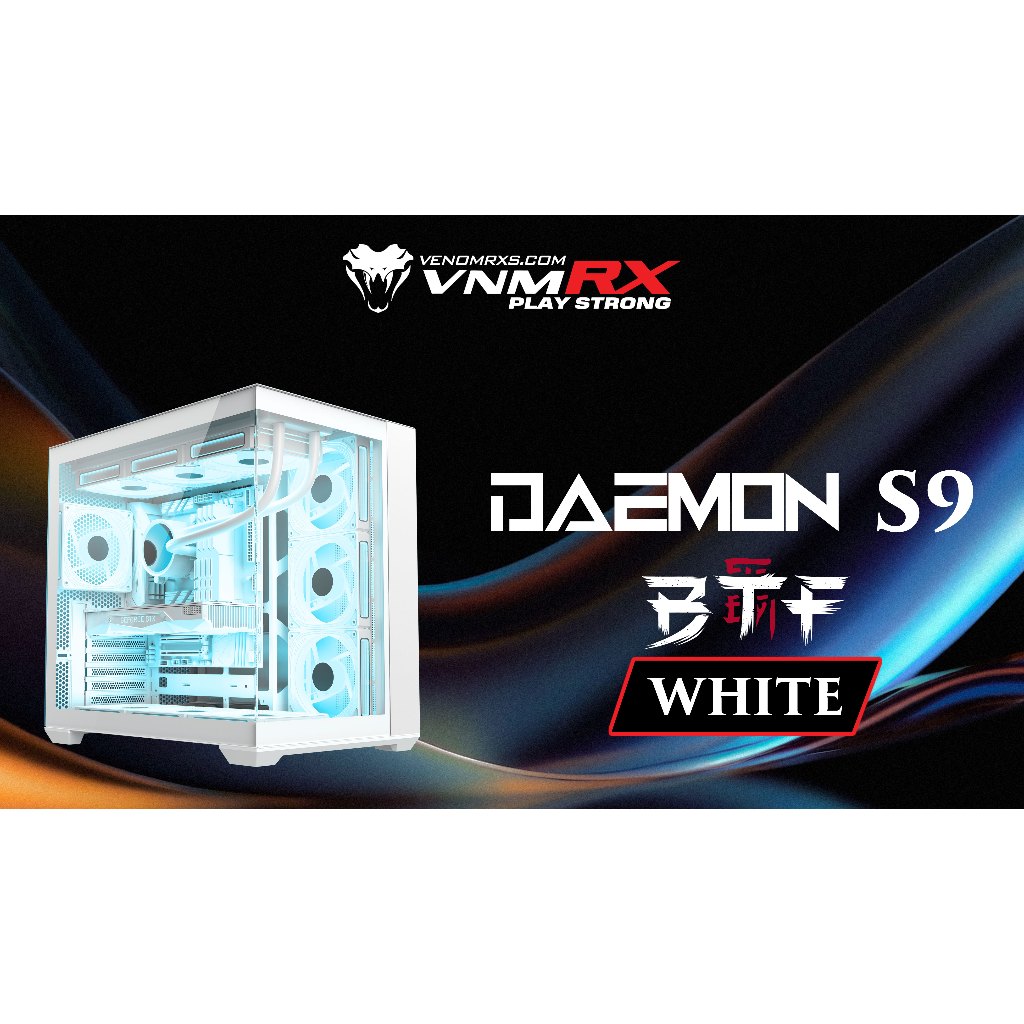 Jual Casing Venom RX DAEMON S9 BTF ATX - WHITE | Shopee Indonesia