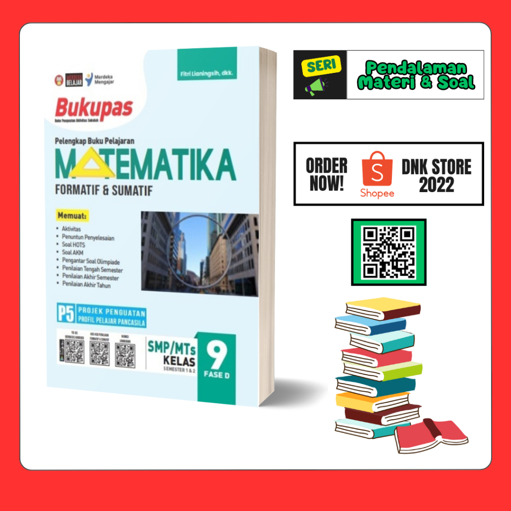 Jual Buku Soal Matematika SMP Kelas 9 Kurikulum Merdeka Seri Bukupas ...