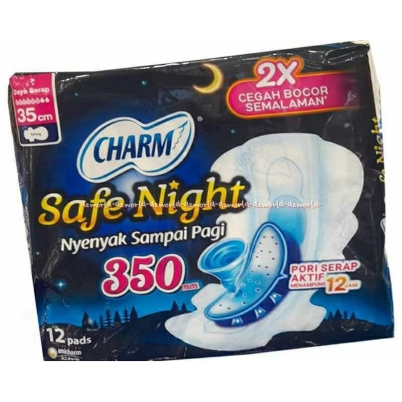 Jual Charm pembalut safe night 29cm | Shopee Indonesia