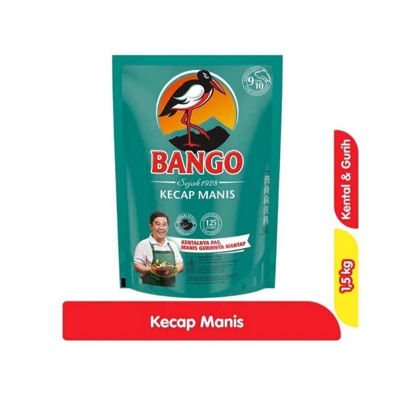 Jual BANGO Kecap Manis Refill 1,5 kg exp: 10 2025 | Shopee Indonesia