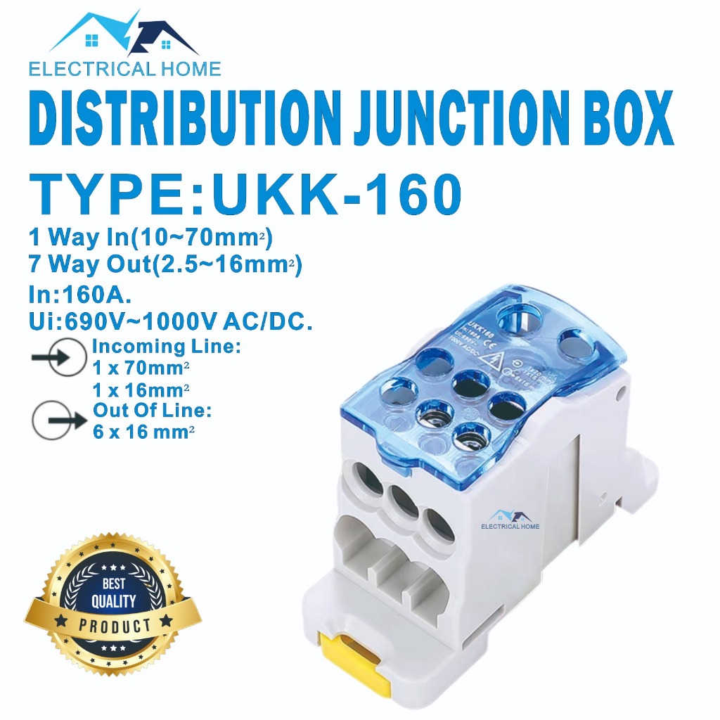 Jual KOTAK DISTRIBUSI TERMINAL MULTI IN 1 / JUNCTION BOX DIN RAIL UKK ...