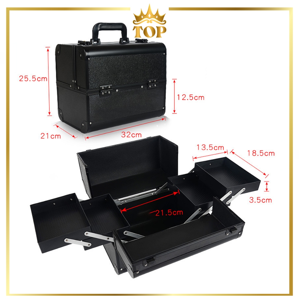 Jual Kotak Kosmetik Kotak Makeup Box Kosmetik Box Makeup Beautycase ...