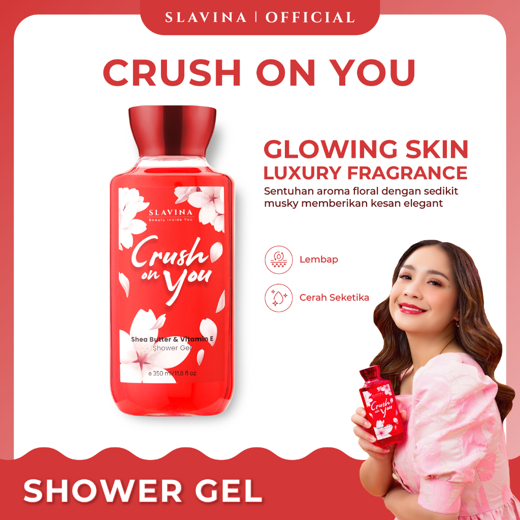 Jual SLAVINA Shower Gel Crush On You by Nagita Slavina Sabun Cair Sabun ...