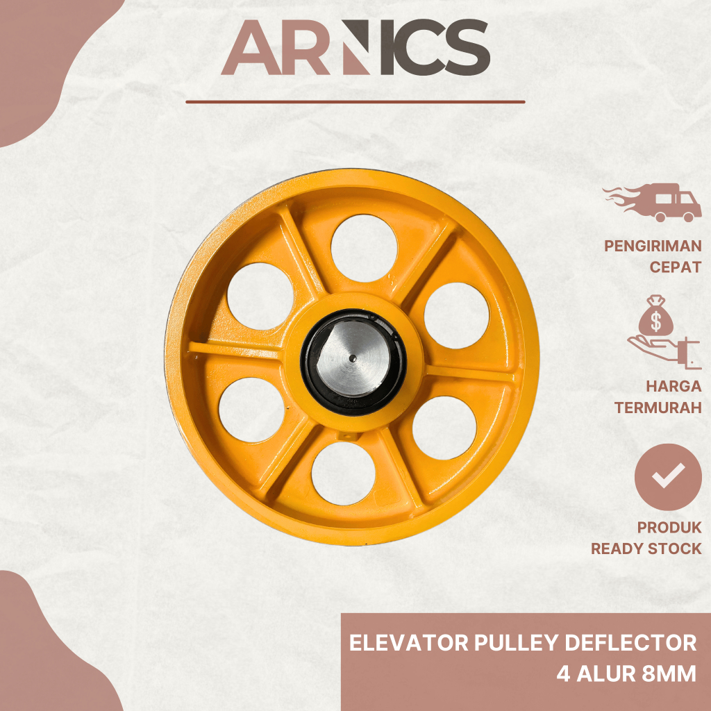 Jual Elevator Pulley Deflector 4 Alur x 8mm / Pulley Lift / Pulley Car ...