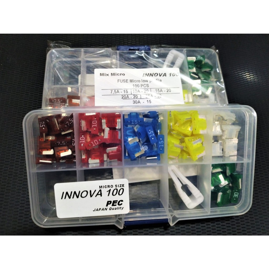 Jual Fuse micro original PEC Japan Sekring Tancap Low Profile MIX paket ...