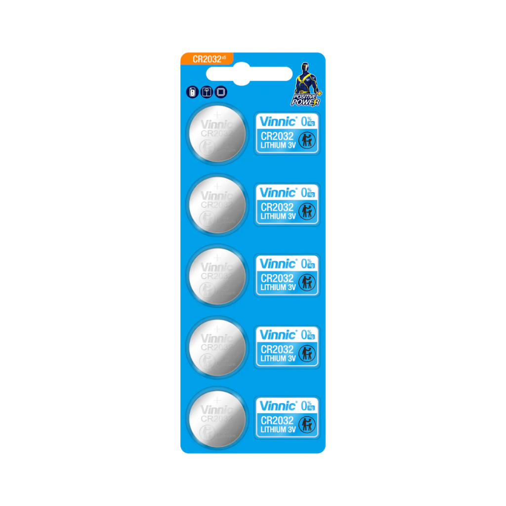 Jual Vinnic CR2032 3V Original Lithium Battery Isi 5pcs | Shopee Indonesia
