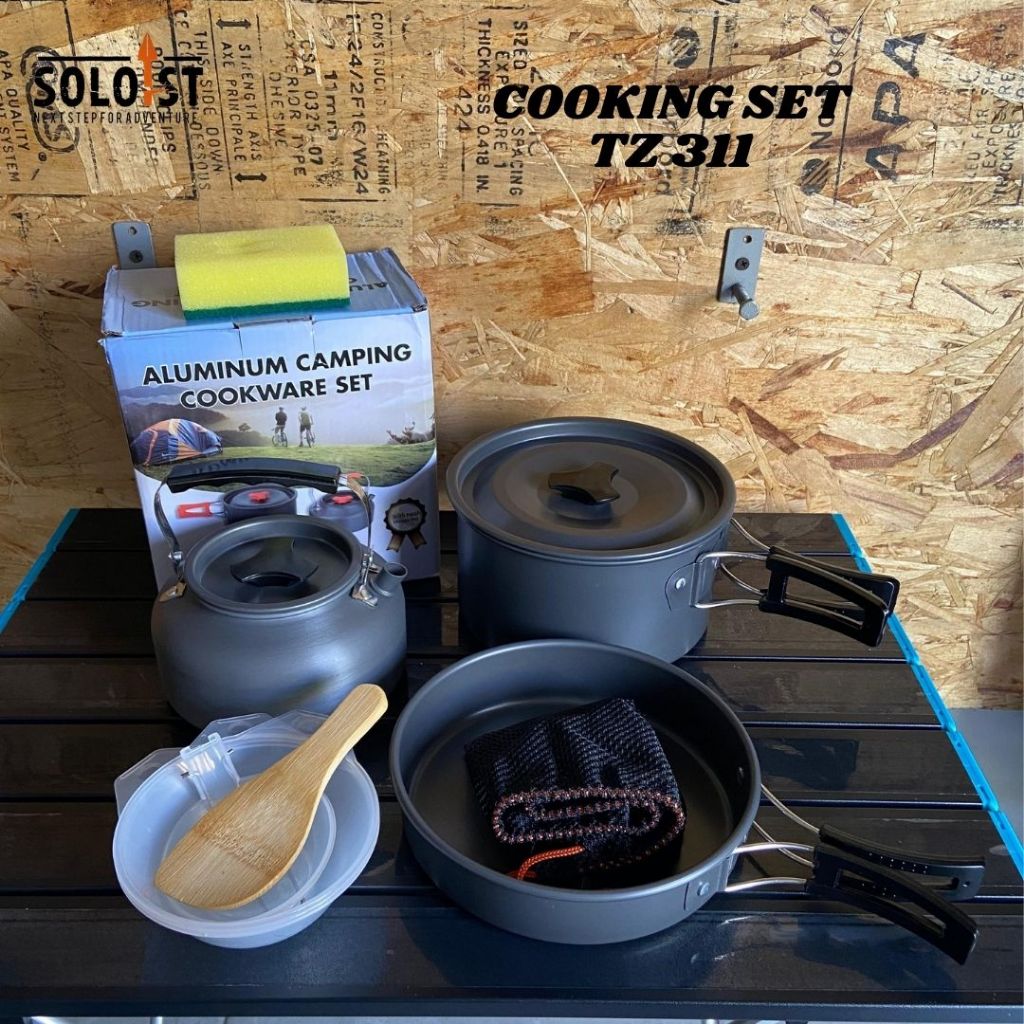 Jual Alat Masak Camping Murah | Nesting Cooking Set TZ 308 | Cooking ...