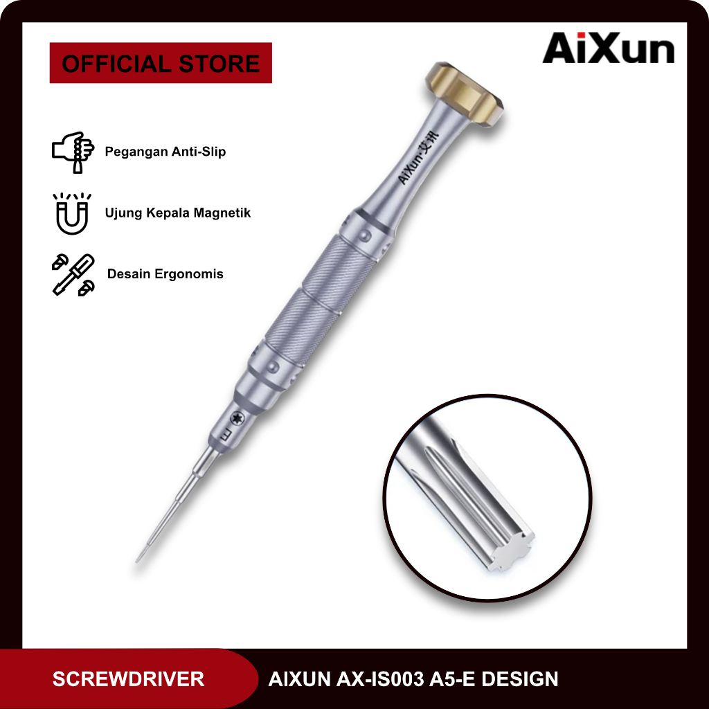 Jual OBENG SATUAN AIXUN AX-IS003 A5-E DESIGN ORIGINAL | Shopee Indonesia