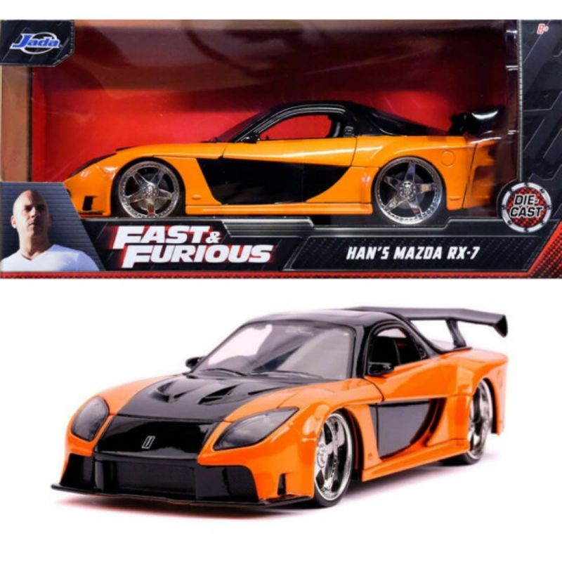 Jual Diecast Jada Fast and Furious 1:24 Han's Mazda RX-7 | Shopee Indonesia