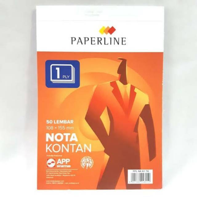 Jual paperline nota kontan besar 1ply ( harga 1 pak/ 10 buku) | Shopee ...