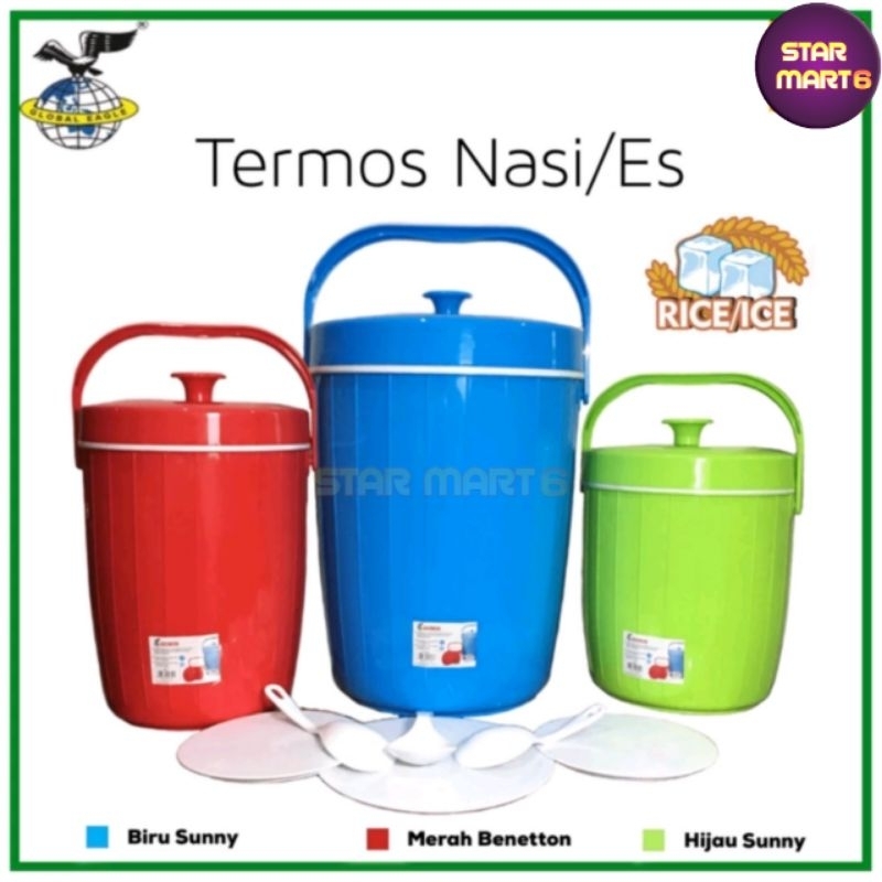 Jual Global Eagle Termos Nasi Termos Es Kapasitas Besar 21 26 30 36 ...