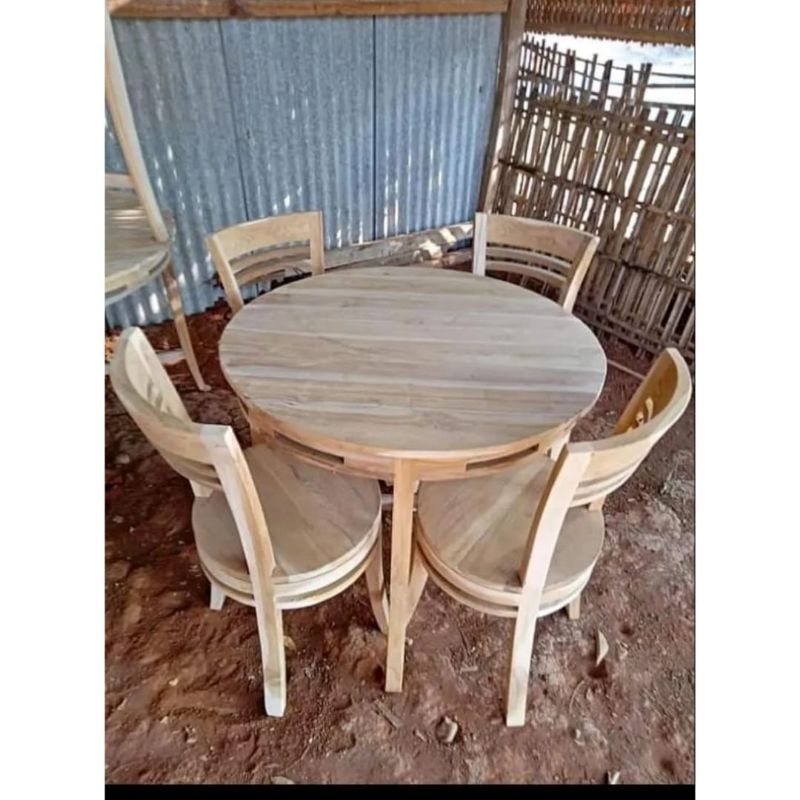 Jual Set Meja Makan Minimalis Kursi Meja Makan Kafe Resto Full Kayu Jati Kurs Makan Set Meja ...