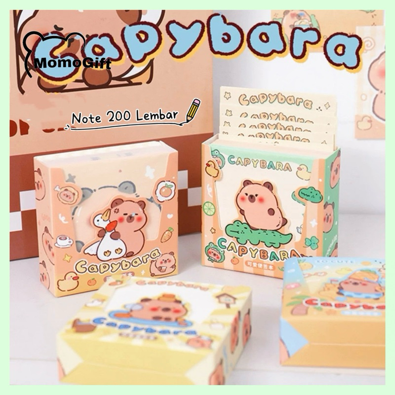 Jual Memo Pad Notepad Lucu Kartun Kapibara Isi 200 Lembar MB15 | Shopee ...